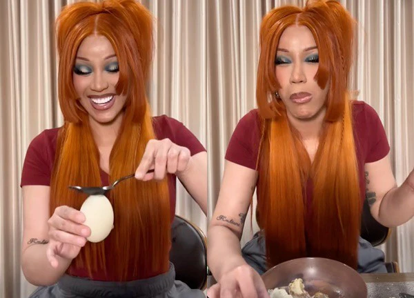 Cardi B lần đầu ăn trứng vịt lộn: Phản ứng dữ dội khiến dân mạng bật ...